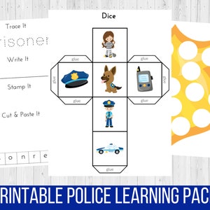 Police Officer Preschool Worksheet, Preschool Curriculum, Homeschool ...