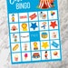Printable Circus BINGO Game, Clown Instant Download, Animal Digital ...