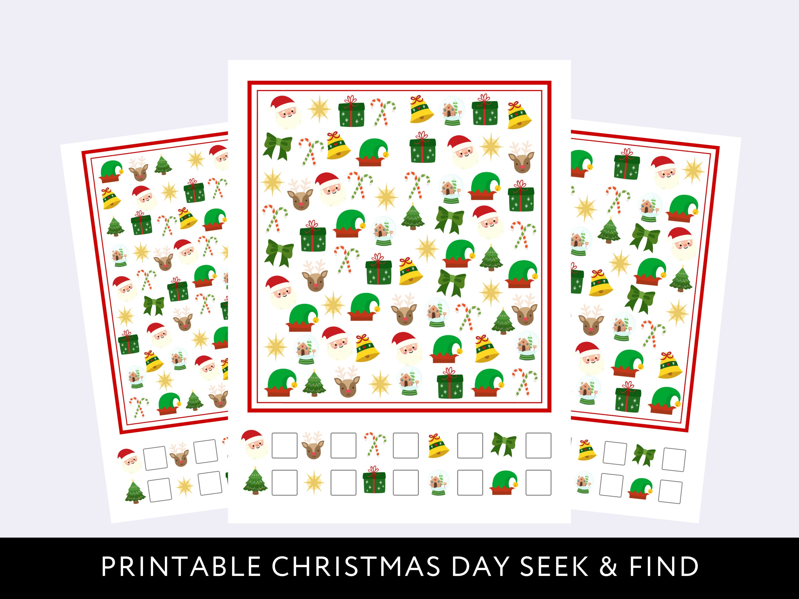 Printable Christmas I Spy Game for Kids Seek and Find Digital - Etsy Canada