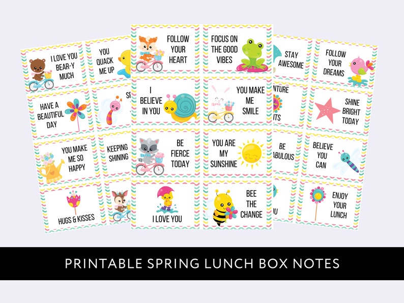 Spring Affirmation Cards Printable, Kids Daily Affirmation, Positive ...