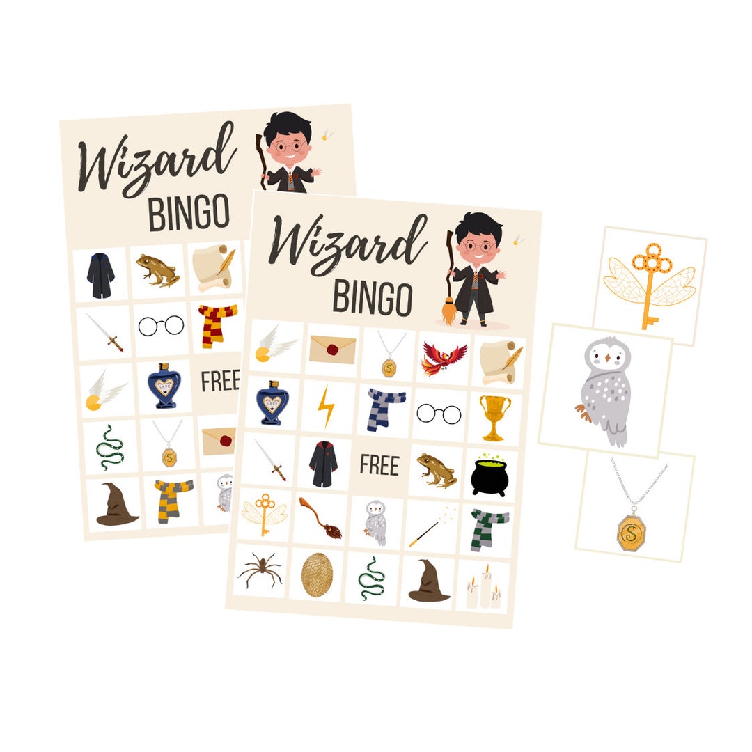 Wizard BINGO Printable, Magic School BINGO Digital Download, Wizard ...