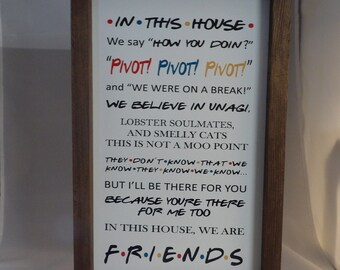 Friends Wood Sign | Etsy