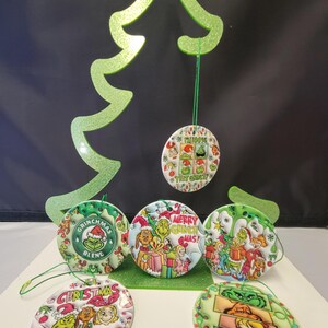 Grinchmas Ceramic Ornament, Christmas Ornament, Holiday Ornament, Fun ...