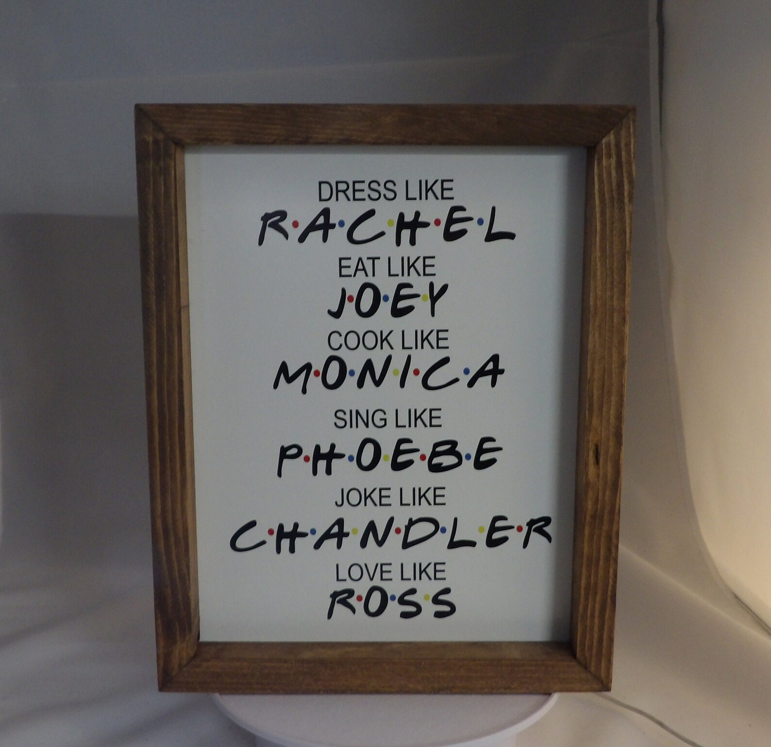 Doing Like Friends Names Wood Framed Sign Farmhouse Sign - Etsy