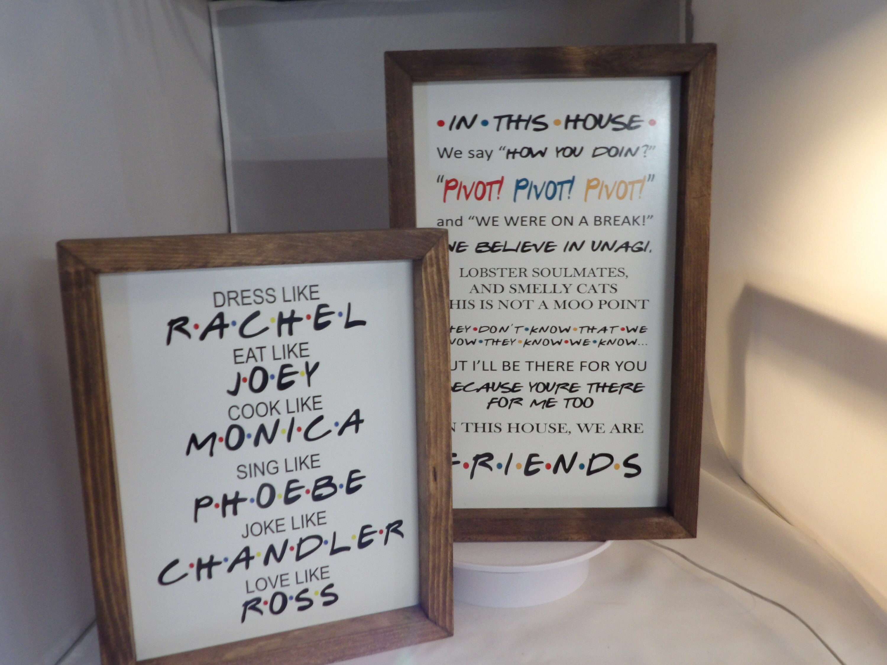 Doing Like Friends Names Wood Framed Sign Farmhouse Sign | Etsy