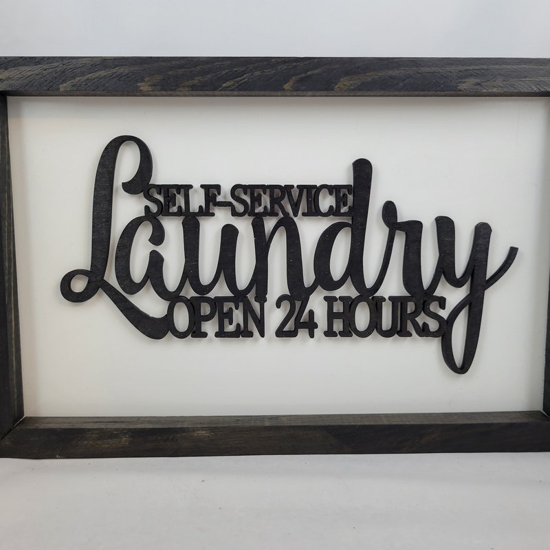 Wood Laundry Sign - Etsy