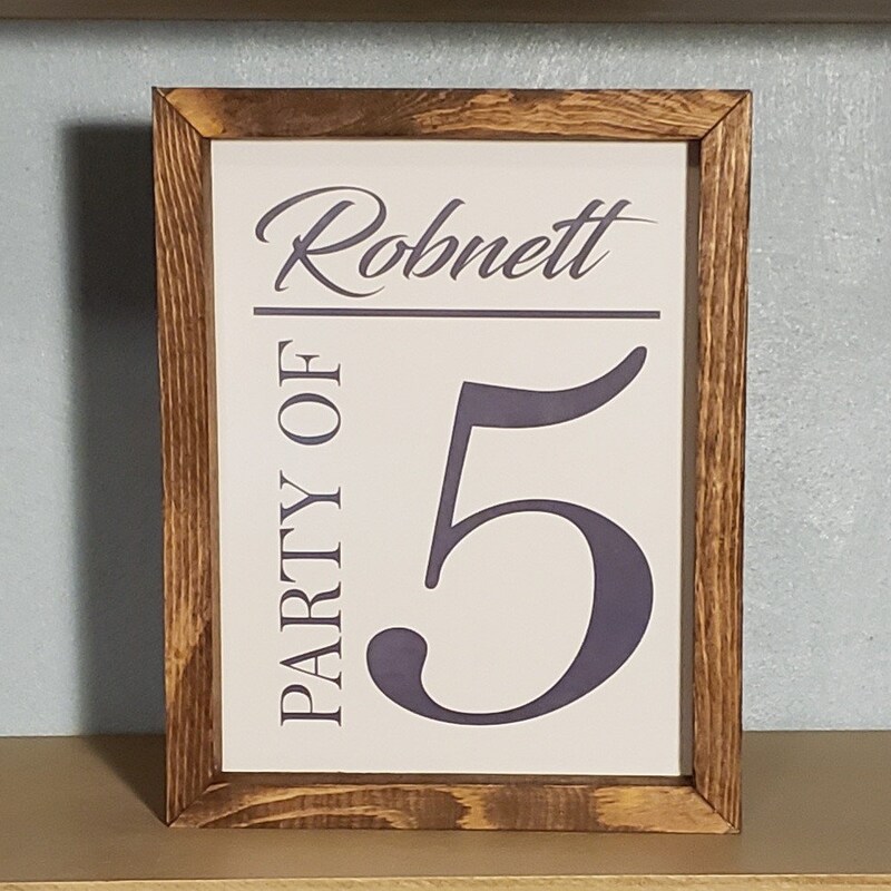 Party of Family Sign - Etsy