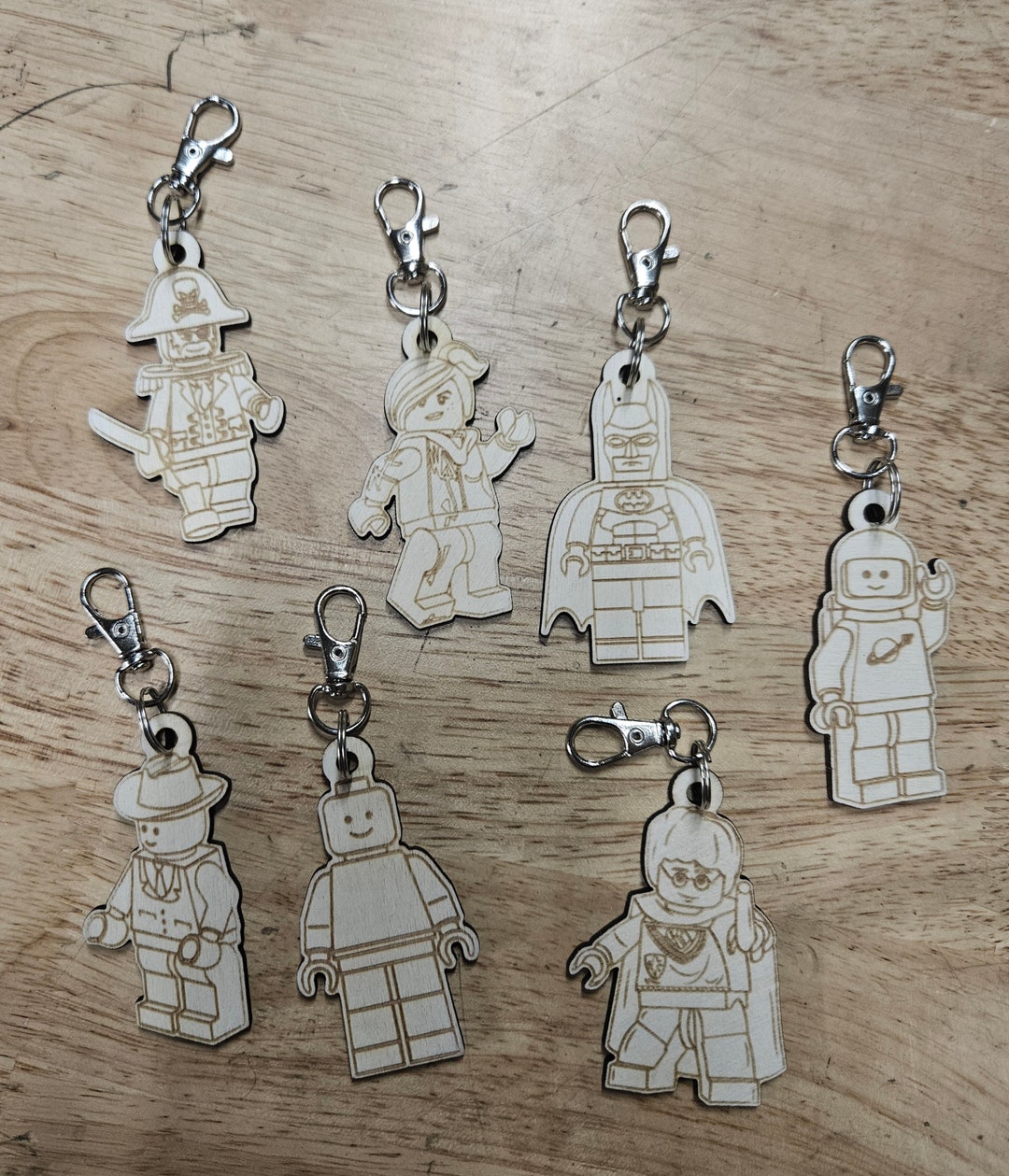 Keychain, Lego, Brick, Wood Keychain, Laser Cut Keychain, Backpack ...