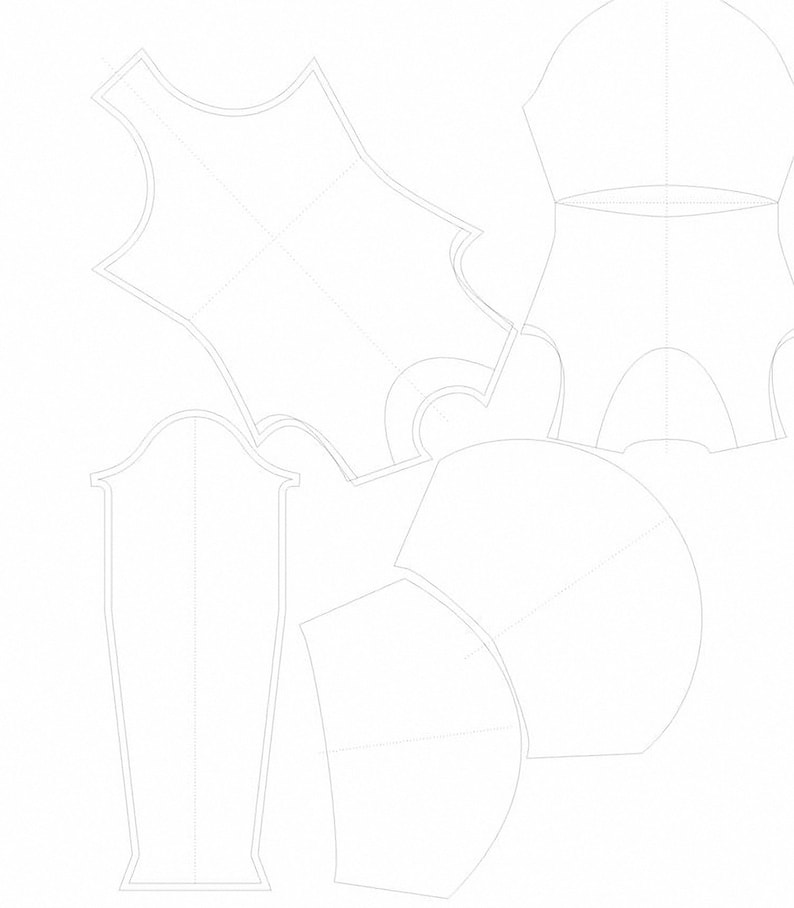 Pattern Leotard for Rhythmic Gymnastics, Acrobatics, Skating 009 - Etsy