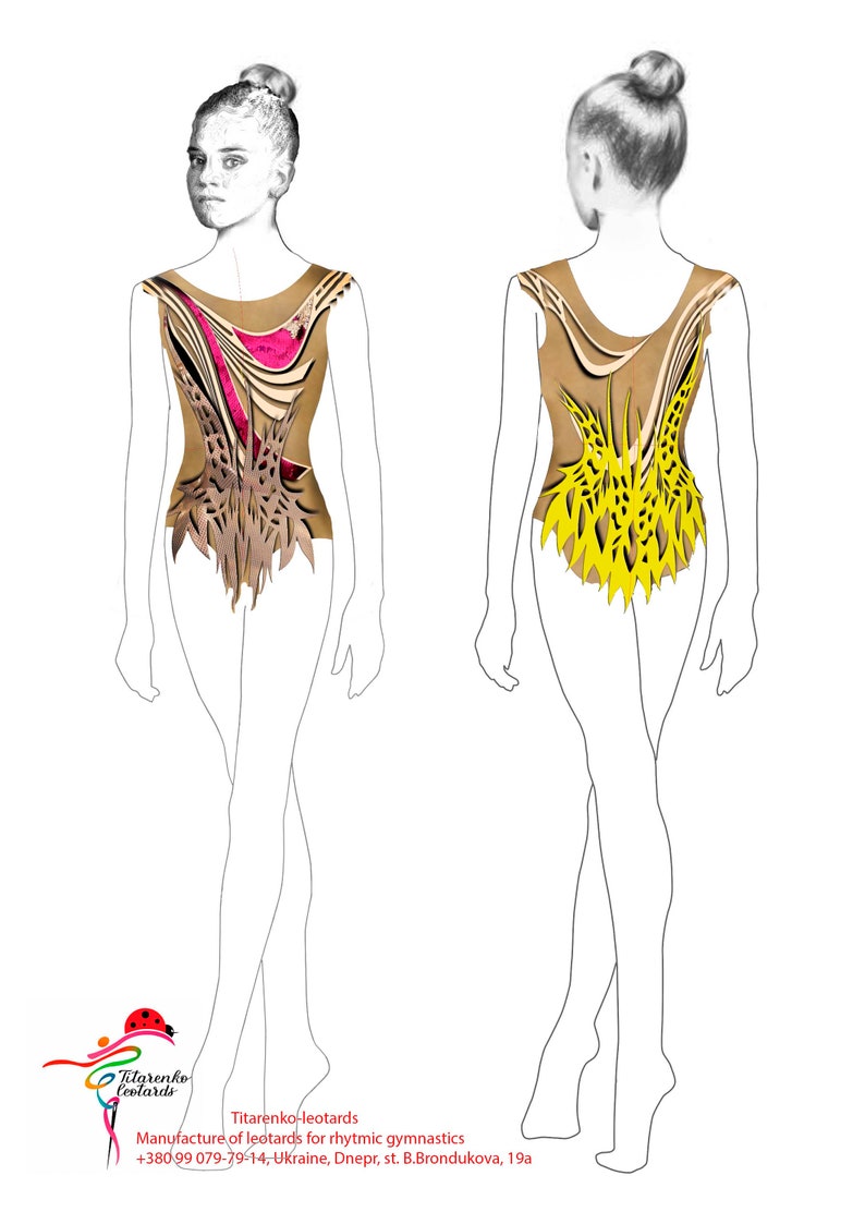 Pattern Leotard for Rhythmic Gymnastics, Acrobatics, Skating 026 - Etsy