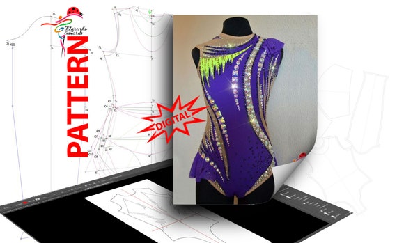 DIGITAL PDF Pattern Leotard for Rhythmic Gymnastics | Etsy