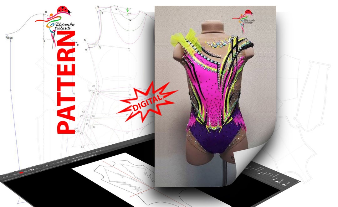 DIGITAL PDF Pattern Leotard for Rhythmic Gymnastics, Acrobatics ...