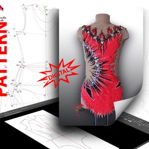 DIGITAL PDF Pattern Leotard for Rhythmic Gymnastics, Acrobatics ...