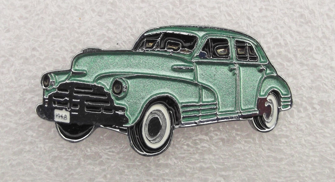 Chevrolet Fleetline 1948. Enamel Lapel Badge. Butterfly Pin Fixing. - Etsy