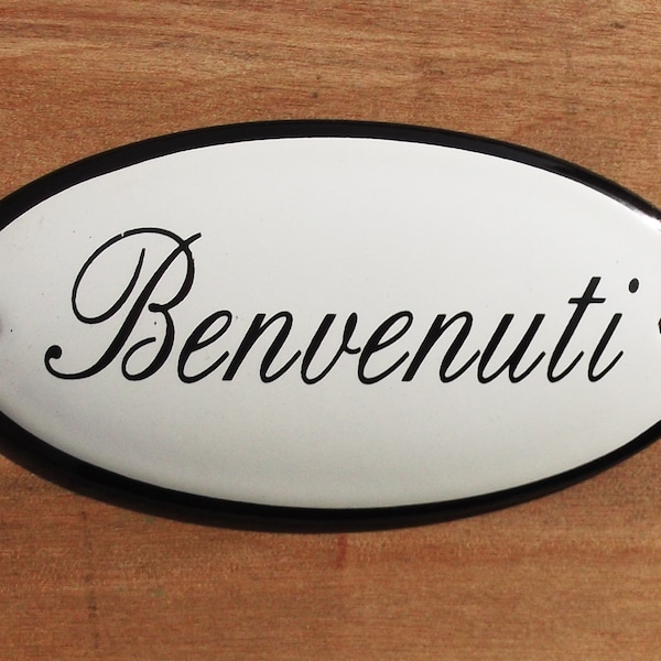 Benvenuti Sign - Etsy