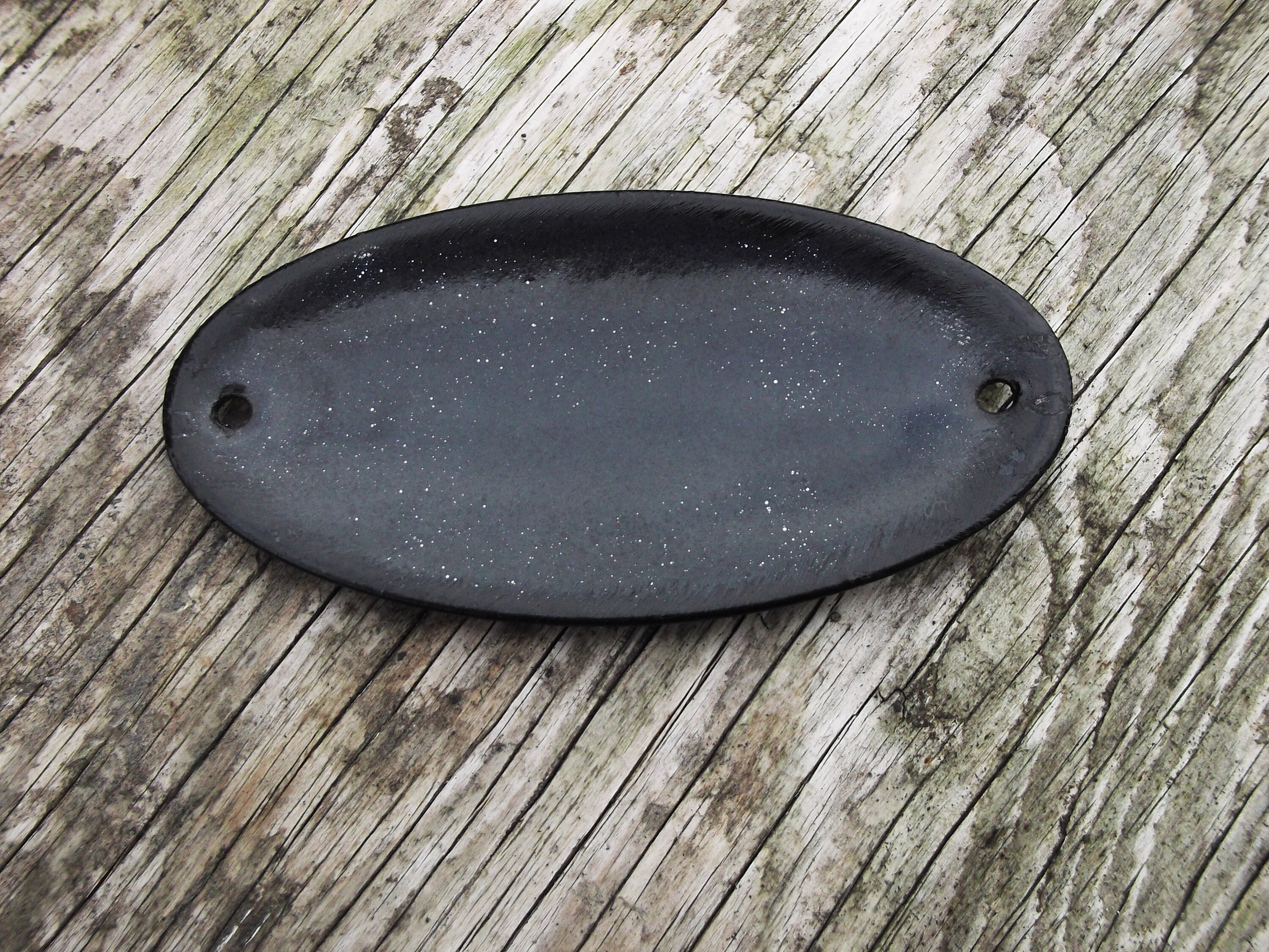 Classic Enamel Loo Sign. Black Text on a White Background. - Etsy