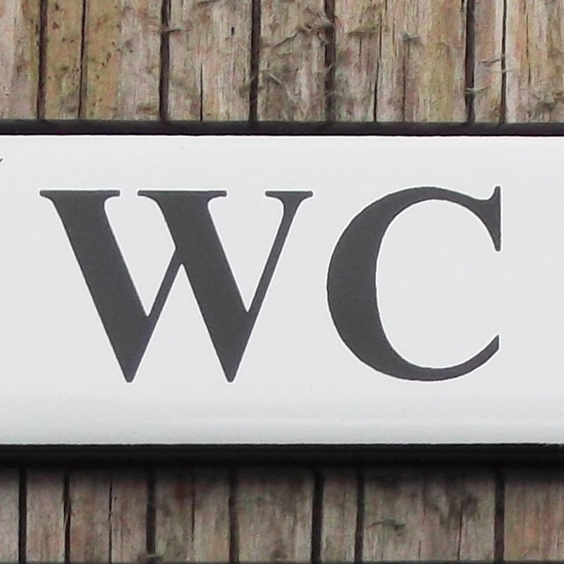 Wc Sign - Etsy