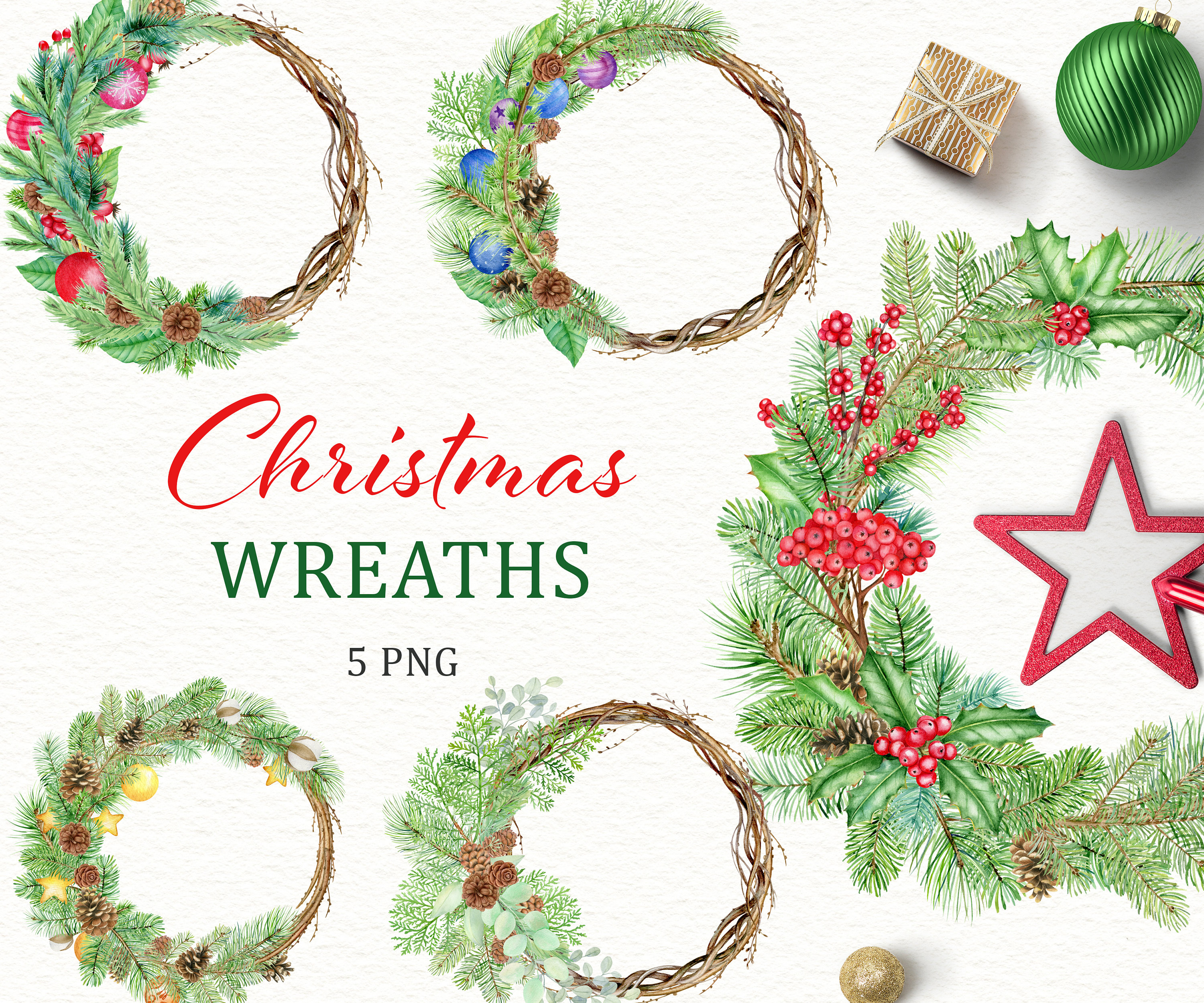 Christmas Wreath Clip Art Free