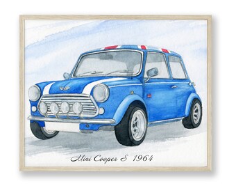 Mini Cooper Art - Etsy