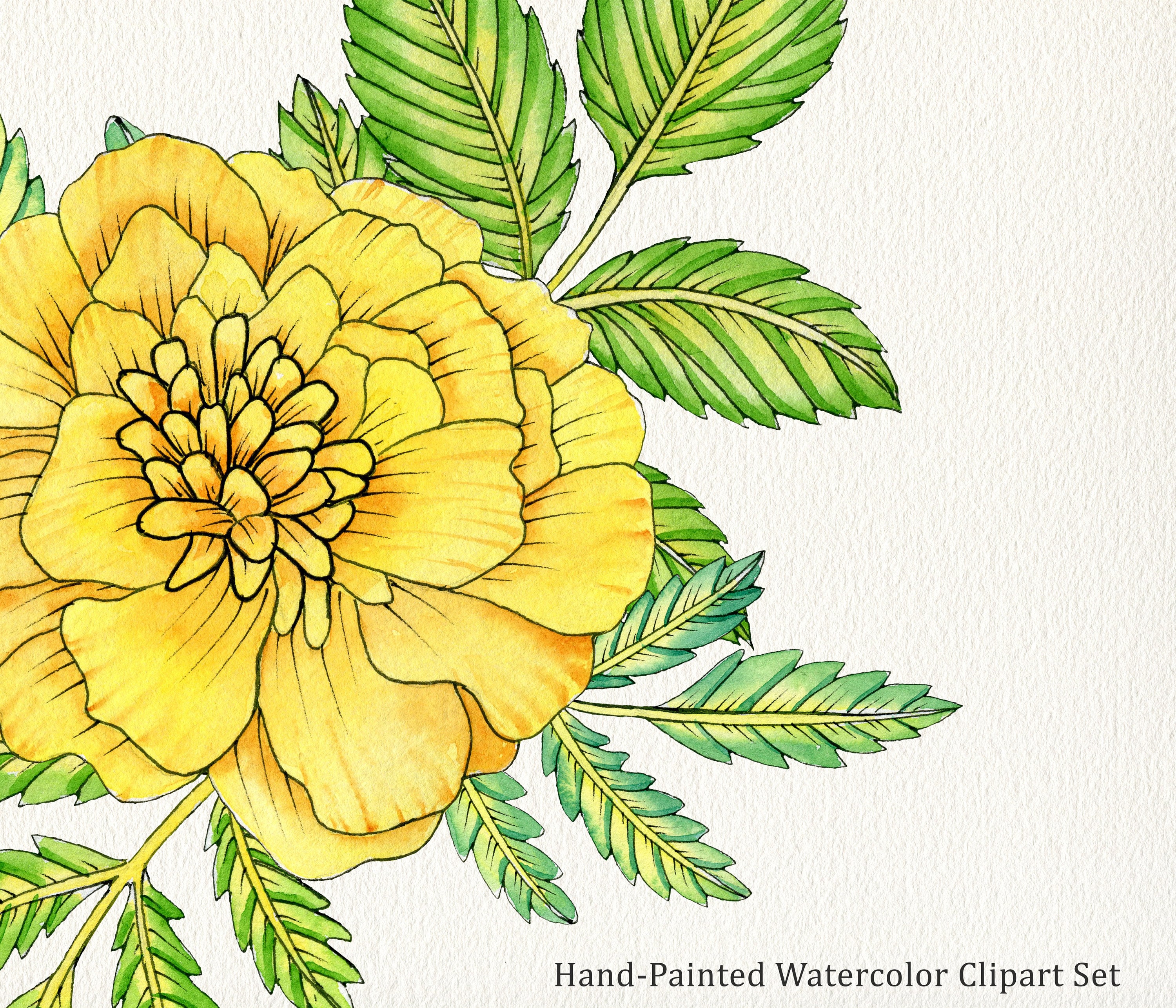 Watercolor Day of the Dead Mexican Clipart. Día De Los Muertos | Etsy