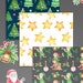 Cute Christmas Watercolor Digital Paper, Cartoon Santa, Elf, Reindeer ...