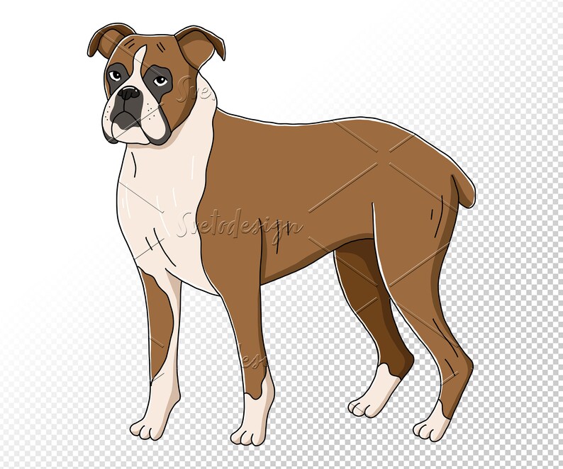 Cute Dogs Clipart Illustrations. Hand Painted Animal Set. Commercial ...