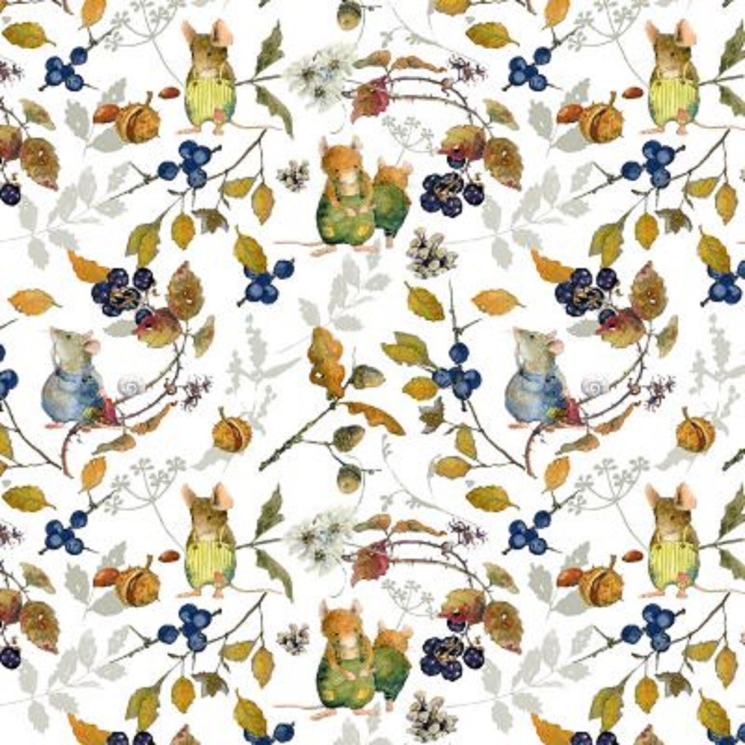 Acufactum Fabric Hedge Mice Cotton Daniela Drescher - Etsy