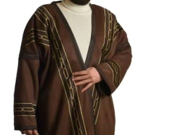 Farwa Fur Men Bisht Arabic Cloak Winter Warm Coat Beige - Etsy