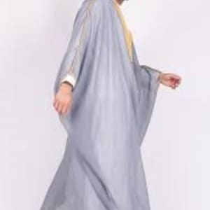 Bisht Islamic Arab Dress Sheikh Imam Kaftan Cloak Bisht Abaya Eid Robe ...