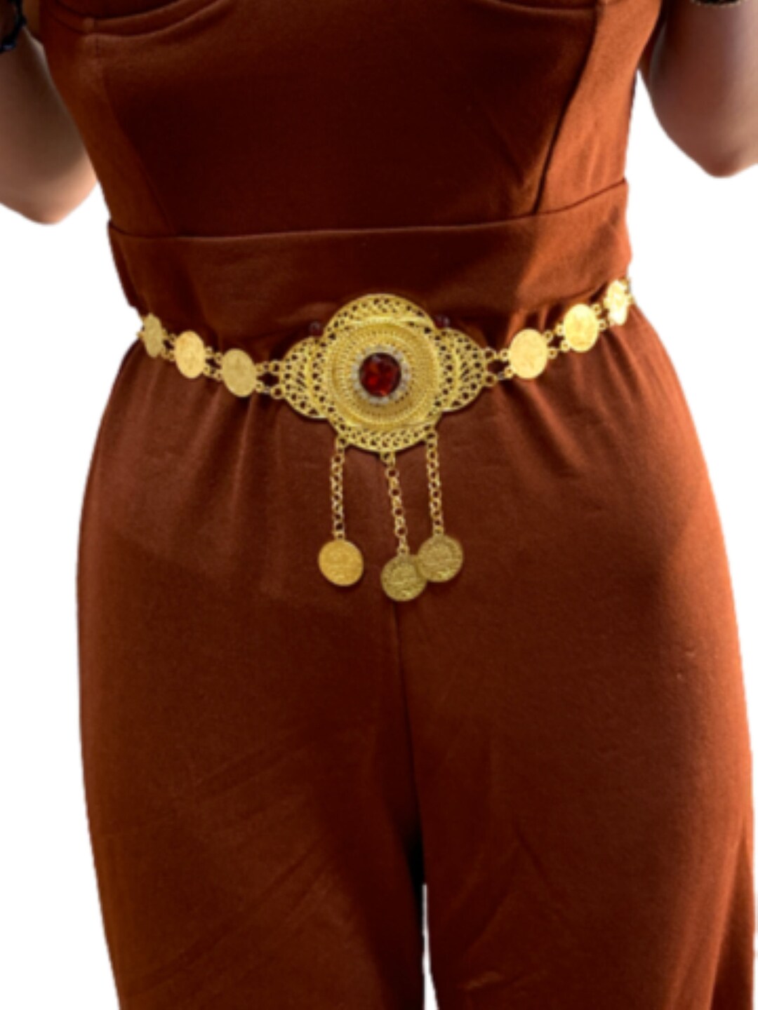 Belly Chains for Women Gold Color Turkish Coins Belt Jewelry Middle ...