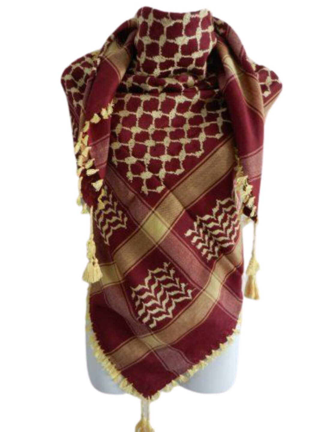 Men's Scarf Lightweight Shemagh Arab Tactical Desert Keffiyeh Scarves ...