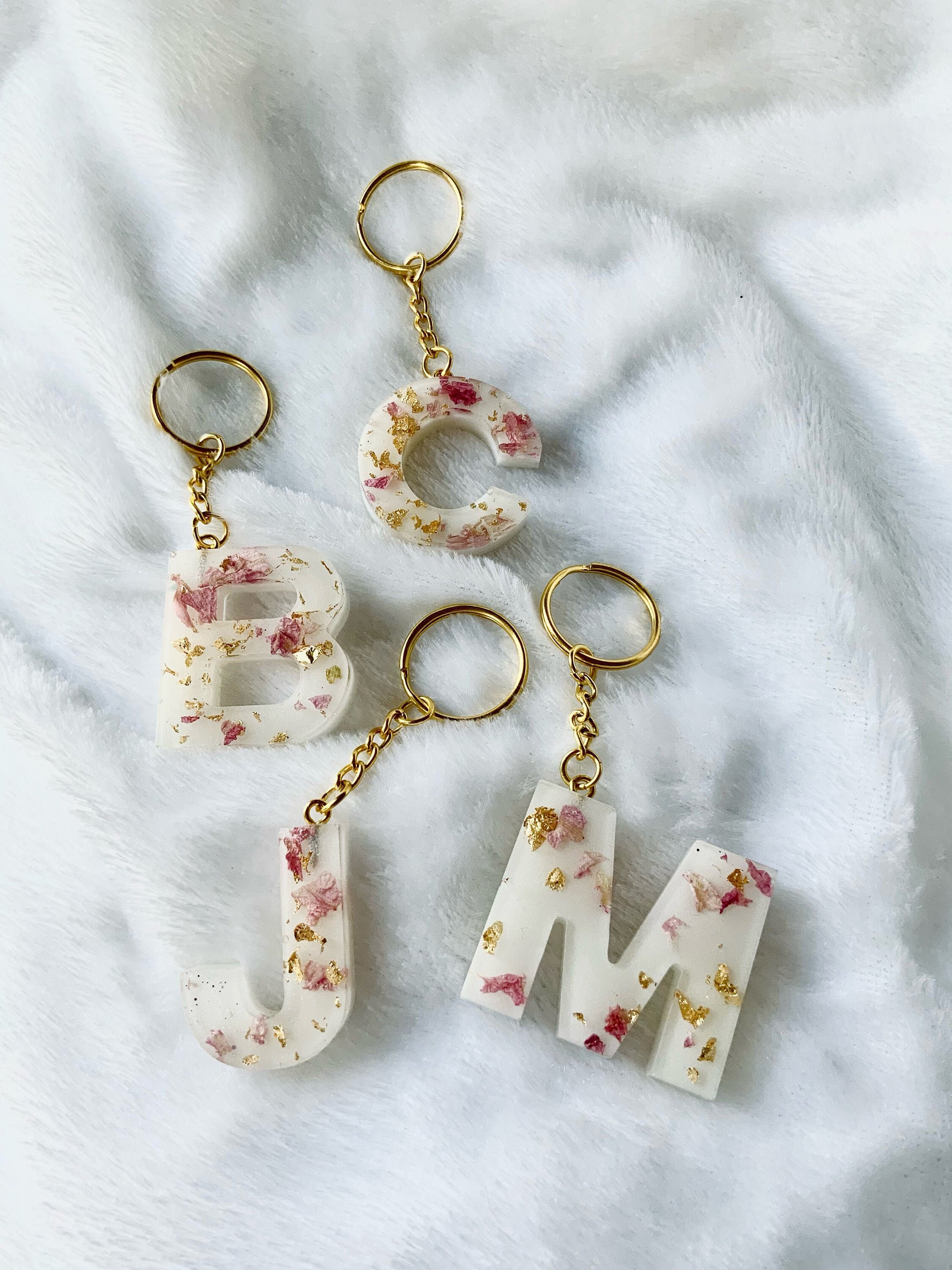 Alphabet Key Chain - Etsy