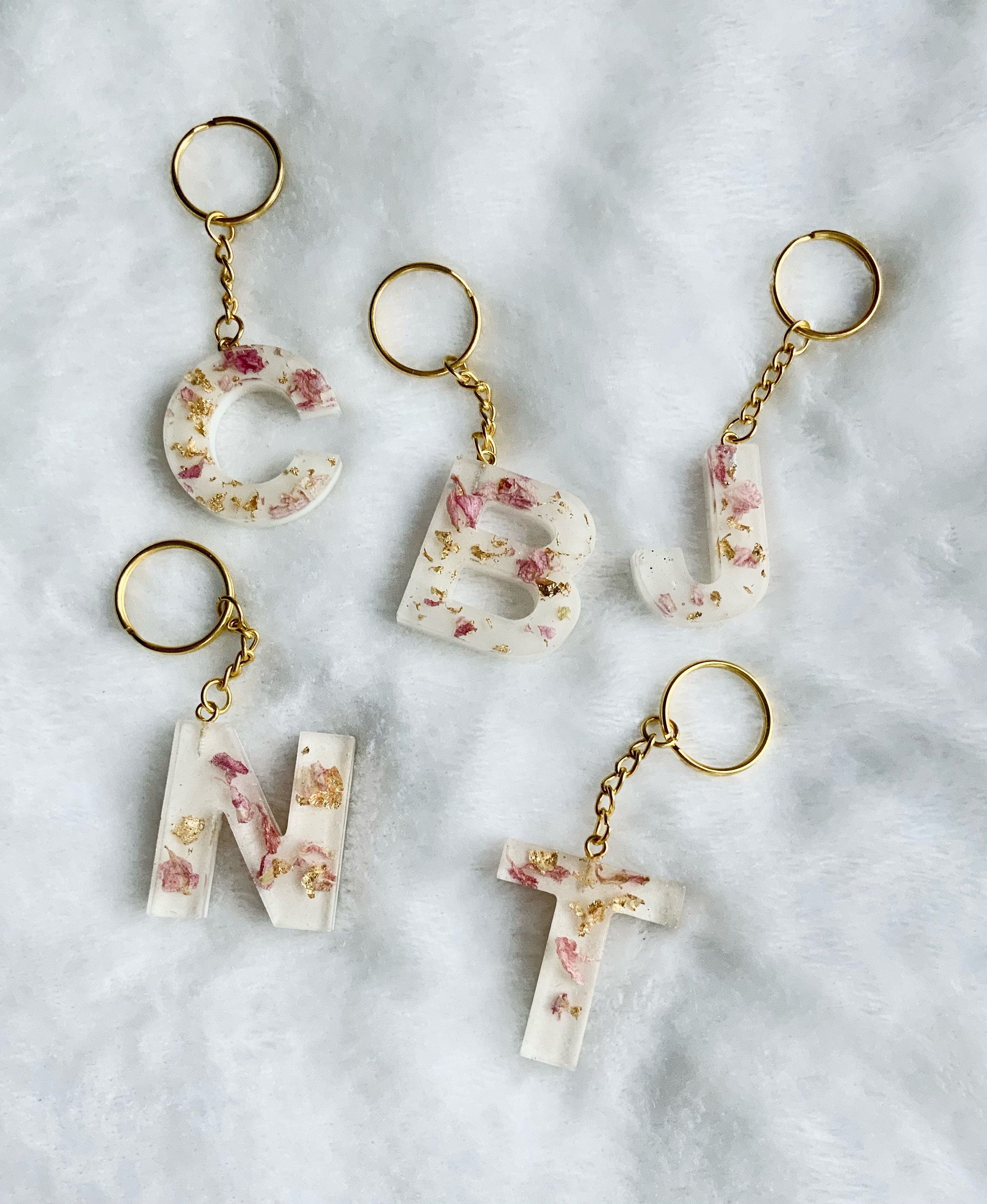 Alphabet Key Chain - Etsy