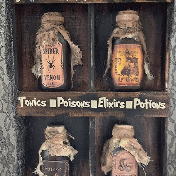 Wooden Potion Set - Etsy