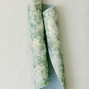 Monet Patterned Flat Lay Styling Mat - Double Sided, Rollable Styling ...