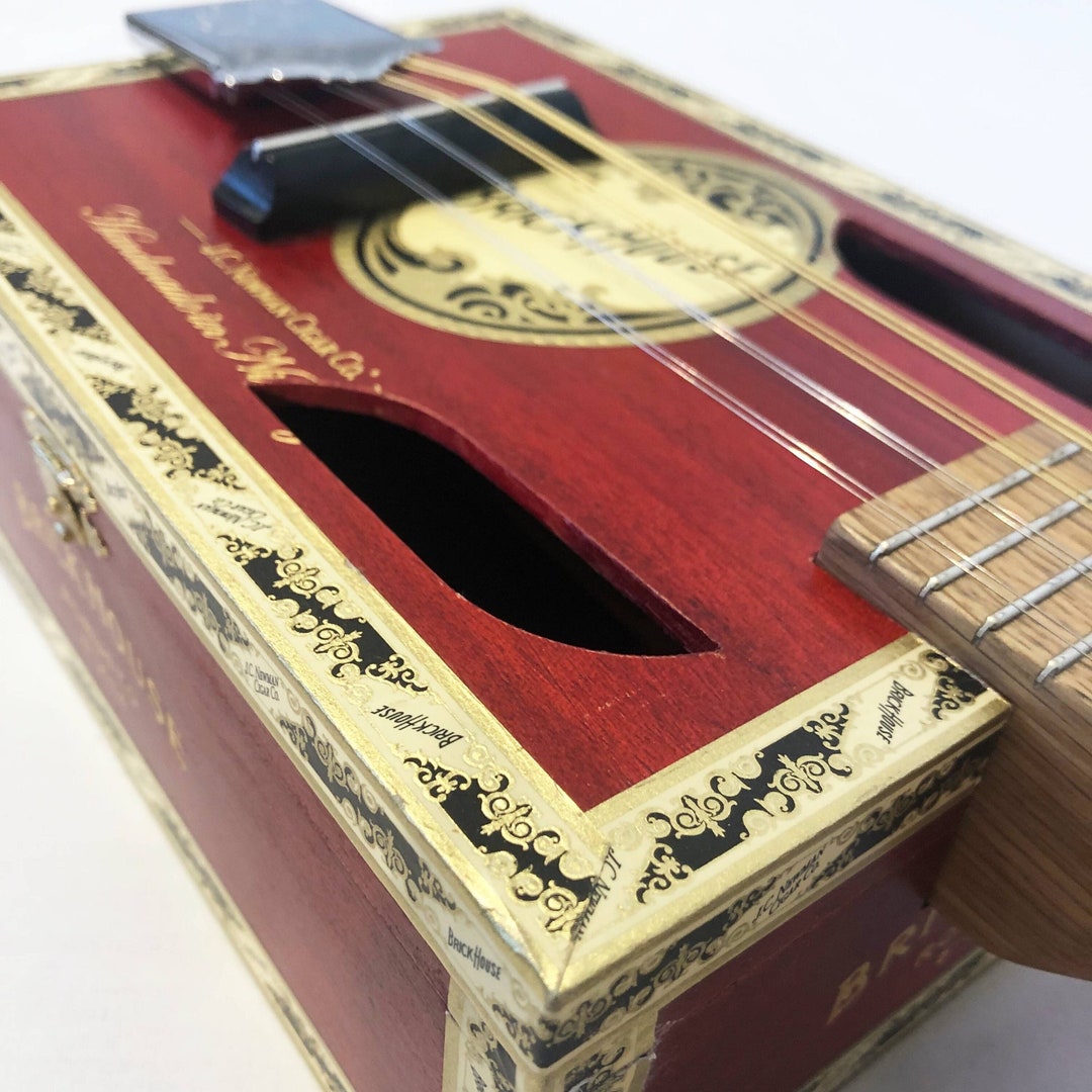 Brick House Red Cigar Box Mandolin - Etsy