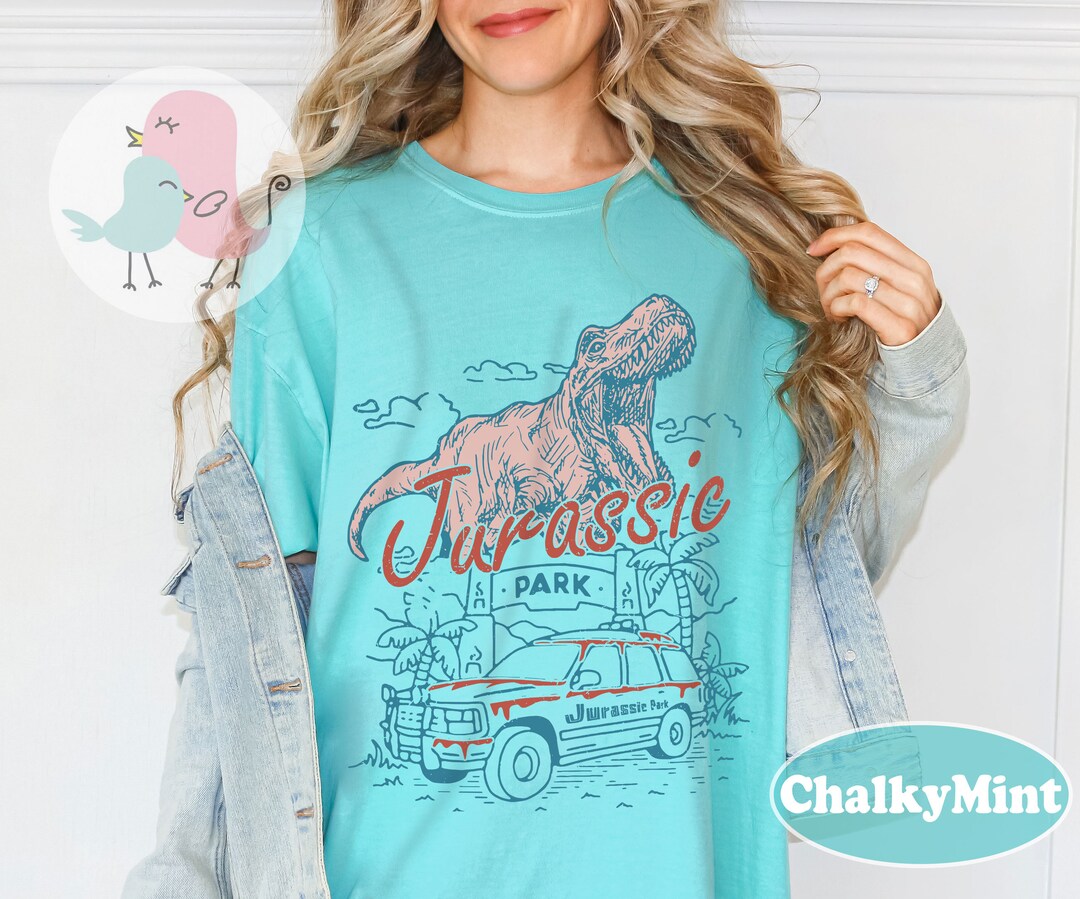 Comfort Colors Vintage Jurassic Park Shirt, Jurassic Park Entrance With ...