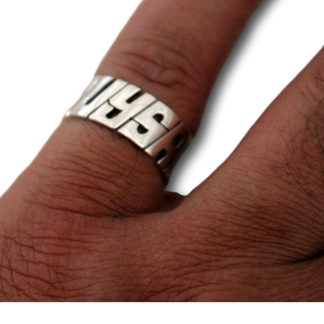 Name Ring, Engagement Ring, Wedding Ring, 925 Sterling Silver Ring ...