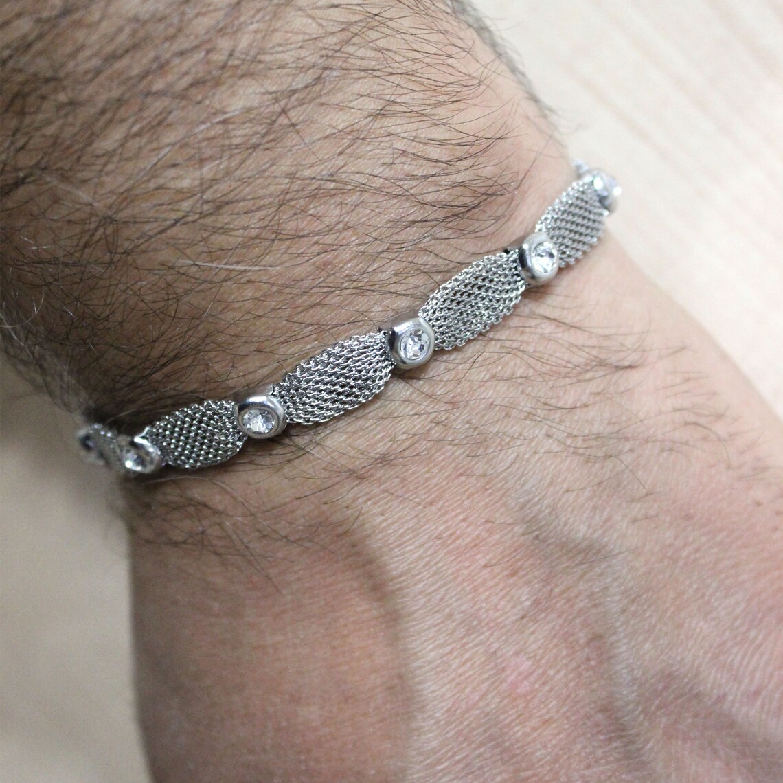 Customized 316L Stainless Steel Bracelet Braided Silver or | Etsy