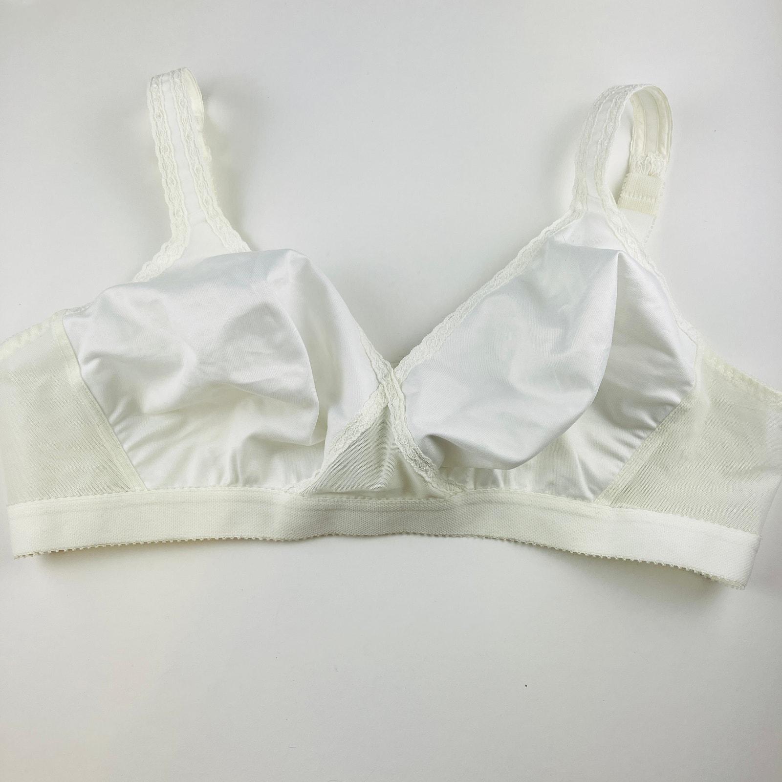 Playtex Bra Size 48B Style 740 White Cross Your Heart Lightly Lined ...