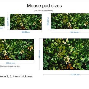 Green Leaves Gaming Mouse Pad – Large Gaming Mouse Pad - Gamer Desk Mat ...