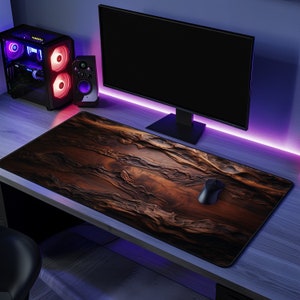 Wood Gaming Mouse Pad – Wood Texture Mouse Mat - Large Gaming Mouse Pad ...
