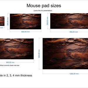 Wood Gaming Mouse Pad – Wood Texture Mouse Mat - Large Gaming Mouse Pad ...