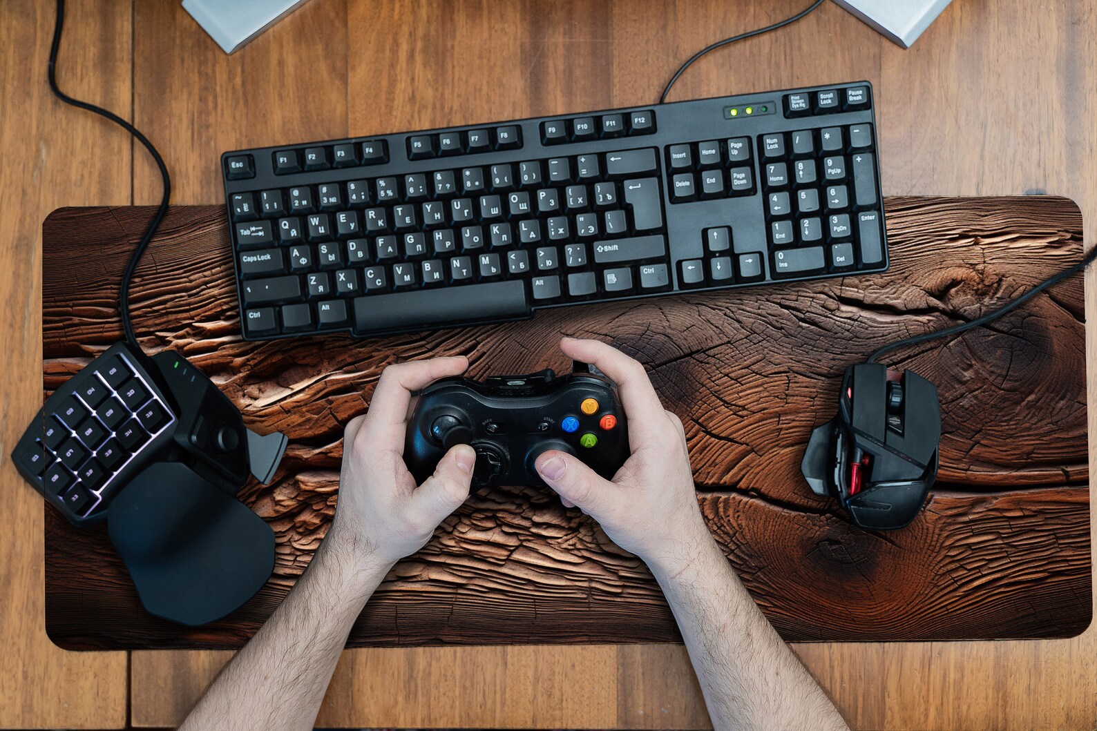 Wood Gaming Mouse Pad – Wood Texture Mouse Mat - Large Gaming Mouse Pad ...
