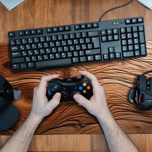 Wood Gaming Mouse Pad – Wood Texture Mouse Mat - Large Gaming Mouse Pad ...