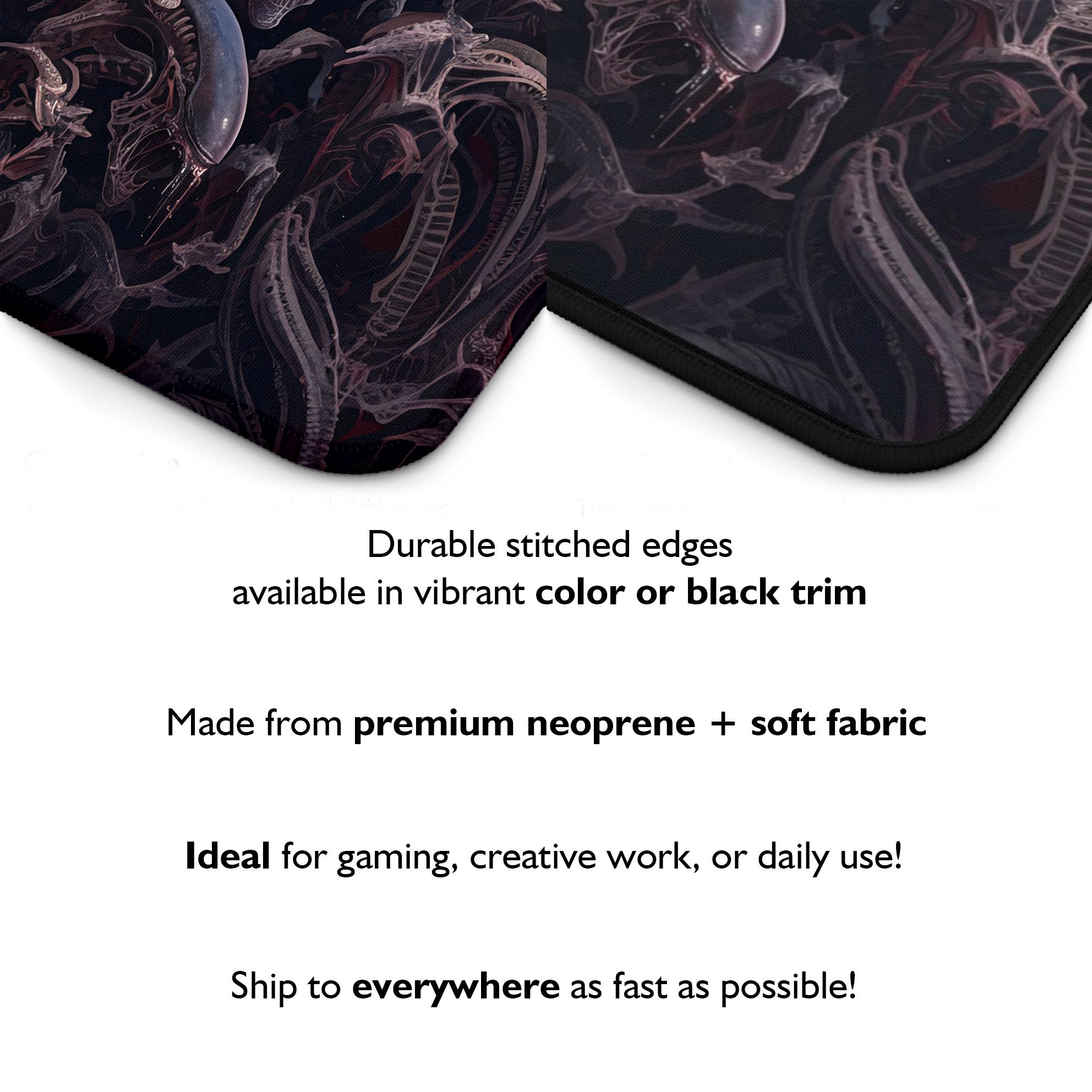 Alien Mouse Pad - Alien Desk Mat - Large Game Mouse Pad - Desk Mat ...