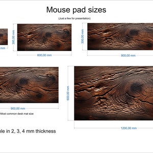 Wood Gaming Mouse Pad – Wood Texture Mouse Mat - Large Gaming Mouse Pad ...
