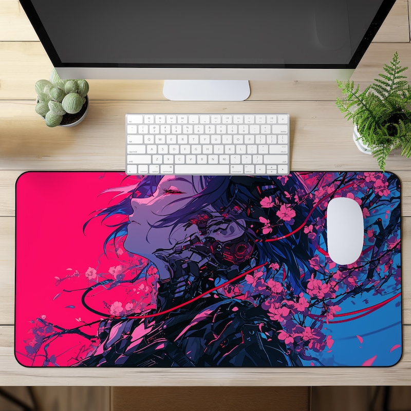 Large Desk Mouse Pad Anime - Etsy