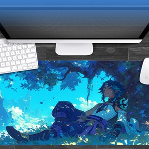 Genshin Impact Xiao Mouse Pad - Genshin Impact Desk Mat - Large Game ...