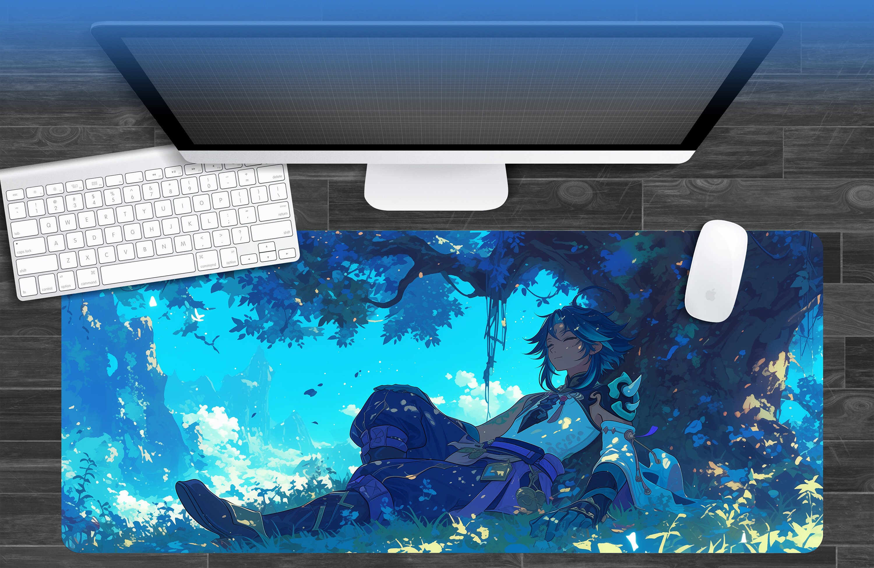 Genshin Impact Xiao Mouse Pad - Genshin Impact Desk Mat - Large Game ...